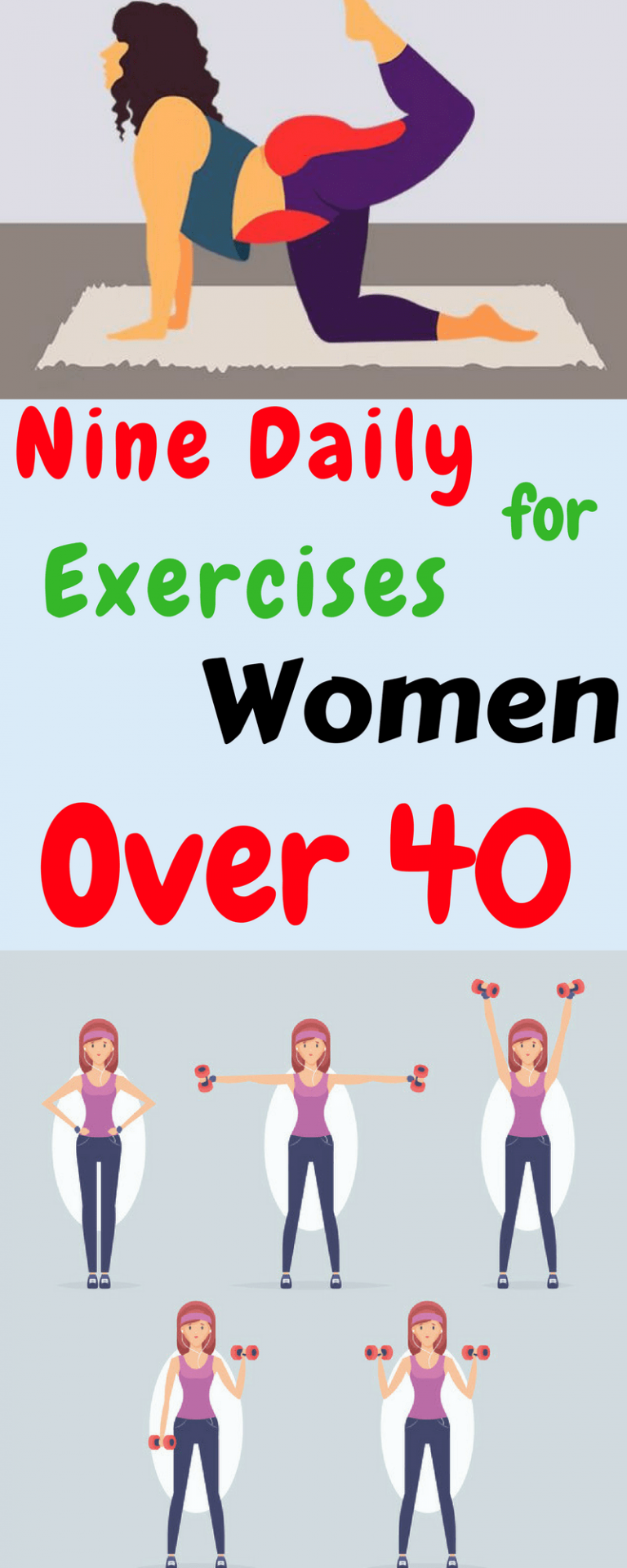 Nine Daily Exercises for Women Over 40 – My Amazing Stuff